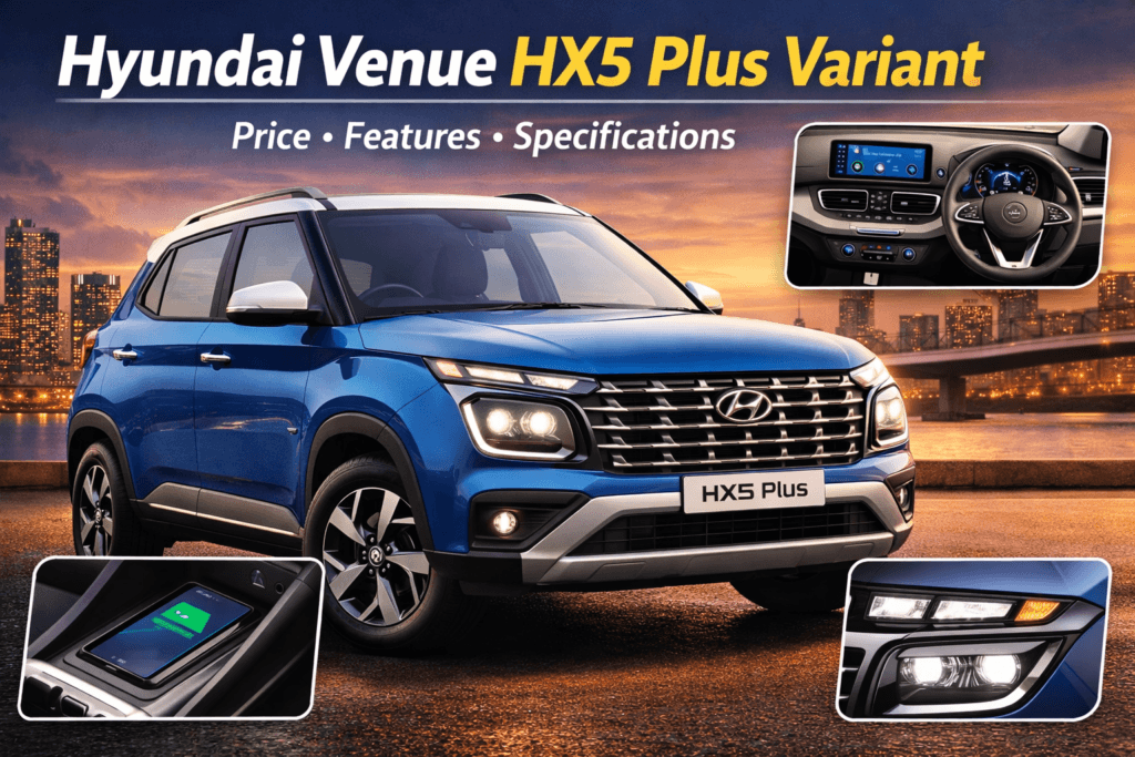Hyundai Venue HX5 Plus Variant: Price, Features, Specifications & Full ...